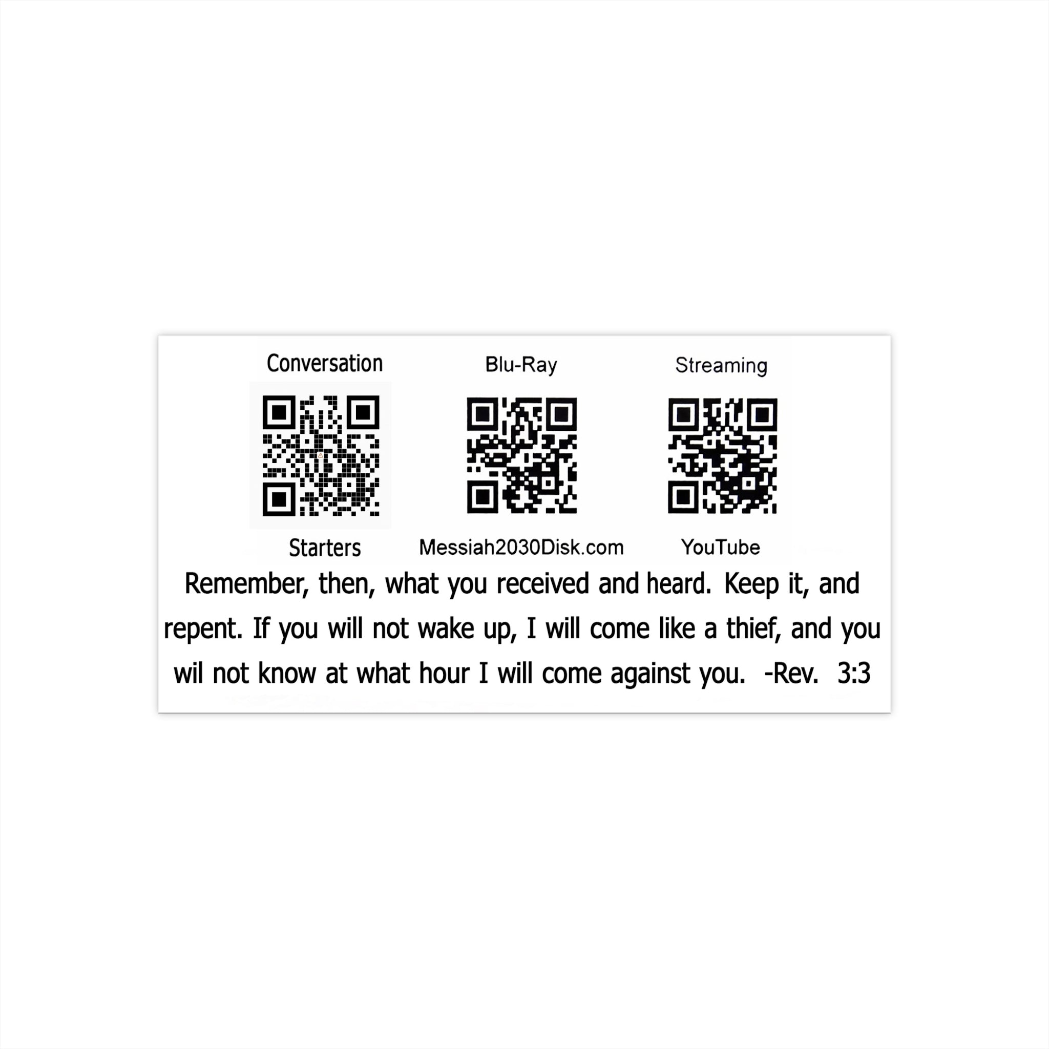 Eye-Catching Bumper Stickers with QR Codes for Promotion & Streaming